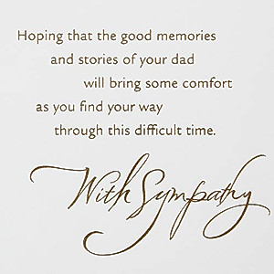 Hallmark Sympathy Card for Loss of Dad (Gifts to You)