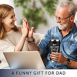 KATLADIZ Gifts for Dad from Daughter, Son - Dad Gifts - Christmas Gifts for Dad, Dad Christmas Gifts, Birthday Gifts for Dad, Fathers Day Gift for Dad - New Dad Gifts - 20 Oz Tumbler