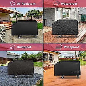 iCOVER 28 inch Griddle Cover for Blackstone,Waterproof Lightweight Polyester Flat Top BBQ Cover for Blackstone 28" Outdoor Cooking Gas Grill Griddle with One Side Shelf