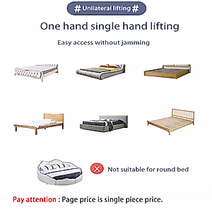 SYOO SINGYOO Bed Rails for Toddlers- New Upgraded Extra Long Bed Guardrail Full Size Baby Bedrail for Children Fit for Twin Queen & King Size Bed Mattress Cute Bear (one Side 39(L)*30(H)inch, Buck)