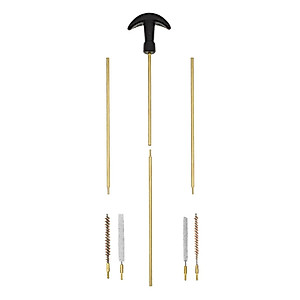 Yutoner Rifle Gun Barrel Cleaning Kits for .177/.22 (4.5/5.5mm) Caliber, Pistols Airgun Gun Care Cleaning Rod Brush Set for Hunting and Shooting