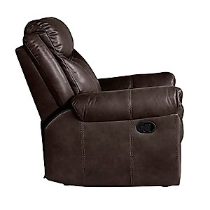 Lexicon Whirlaway Glider Reclining Chair, Dark Brown