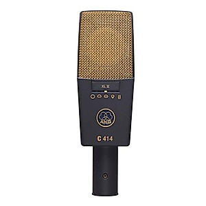 AKG Pro Audio Condenser Microphone, XLR, Black, C414 (3059X00060)
