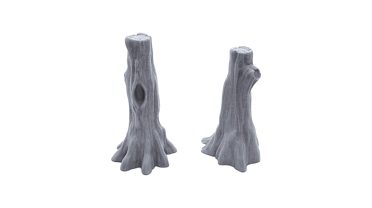 EnderToys Swamp Tree Trunks & Logs, 3D Printed Tabletop RPG Scenery and ...