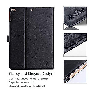ProCase iPad 9.7 Case 2018/2017 iPad Case - Stand Folio Cover Case for Apple iPad 9.7 Inch, Also Fit iPad Air 2/ iPad Air -Black