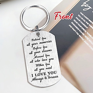 CPLJW 50th Birthday Gifts for Him Her - Happy 50 Years Old Meaningful Birthday Keychain Gifts for Women Men