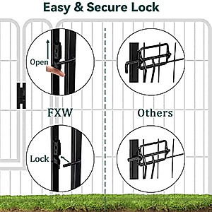 FXW Rollick Dog Playpen, 24" Height for Puppies/Small Dogs, Designed for Camping, Yard, 8 Panels