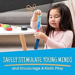 Craftzilla Colored Masking Tape – 10 Roll Multi Pack – 300 Feet x 1 Inch of Colorful Craft Tape – Vibrant Rainbow Colored Painters Tape – Great for Arts & Crafts, Labeling and Color-Coding