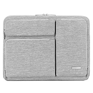Lacdo 360° Protective Laptop Sleeve Case for 13 inch New MacBook Air M3 A3113 M2 A2681 M1 A2337 2024-2018 | 13 inch MacBook Pro M2/M1 A2338 A2251 | 13 inch iPad Pro M4 / iPad Air M2 Computer Bag, Gray