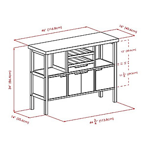 Winsome Diego Dining, Brown
