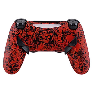 eXtremeRate Demons and Monsters Dawn Programable Remap Kit for PS4 Controller with Upgrade Board & Redesigned Back Shell & 4 Back Buttons - Compatible with JDM-040/050/055 - Controller NOT Included