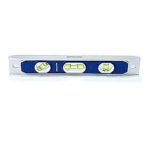 Swanson Tool Co TL002M 9-Inch Magnetic Die Cast Aluminum Torpedo Level with 3 Bubble Vials for 0°/90°/45° Measurements