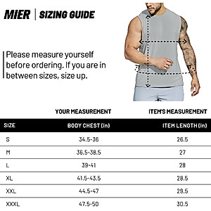 MIER Men's Lightweight UPF 50+ Sleeveless Bodybuilding Tank Tops Breathable Fishing Hiking Shirts UV-Proof Ultralight Workout Muscle Tee, Black/Navy/Light Gray, L