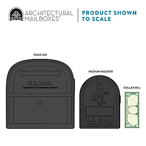 Architectural Mailboxes 6300P-10 Locking Parcel Mailbox, X-Large, Pewter