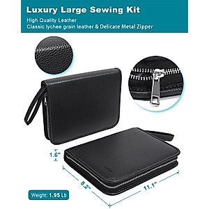 Sewing Needle Thread Kit Adults: Newly Upgraded 249 Pcs Professional Hand Sewing Supplies Kits - Large Sewing Kit for Adults Basic Starter Beginners Travel Emergency Sew Repair Set