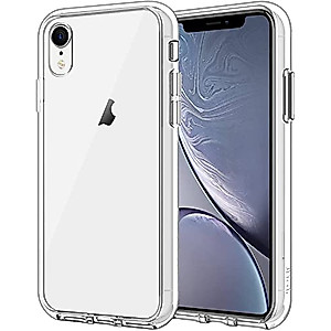 JETech Case for iPhone XR 6.1-Inch, Non-Yellowing Shockproof Phone Bumper Cover, Anti-Scratch Clear Back (Clear)