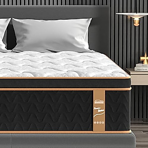 BedStory Queen Mattress, Innerspring Hybrid Mattress with Gel Memory Foam Individual Wrapped Coils Spring Mattress Medium Plush for Pressure Relief CertiPUR-US Certified 60 x 80 Inch