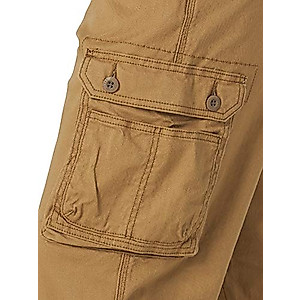 Lee Men's Wyoming Relaxed Fit Cargo Pant, Bourbon, 42W x 30L