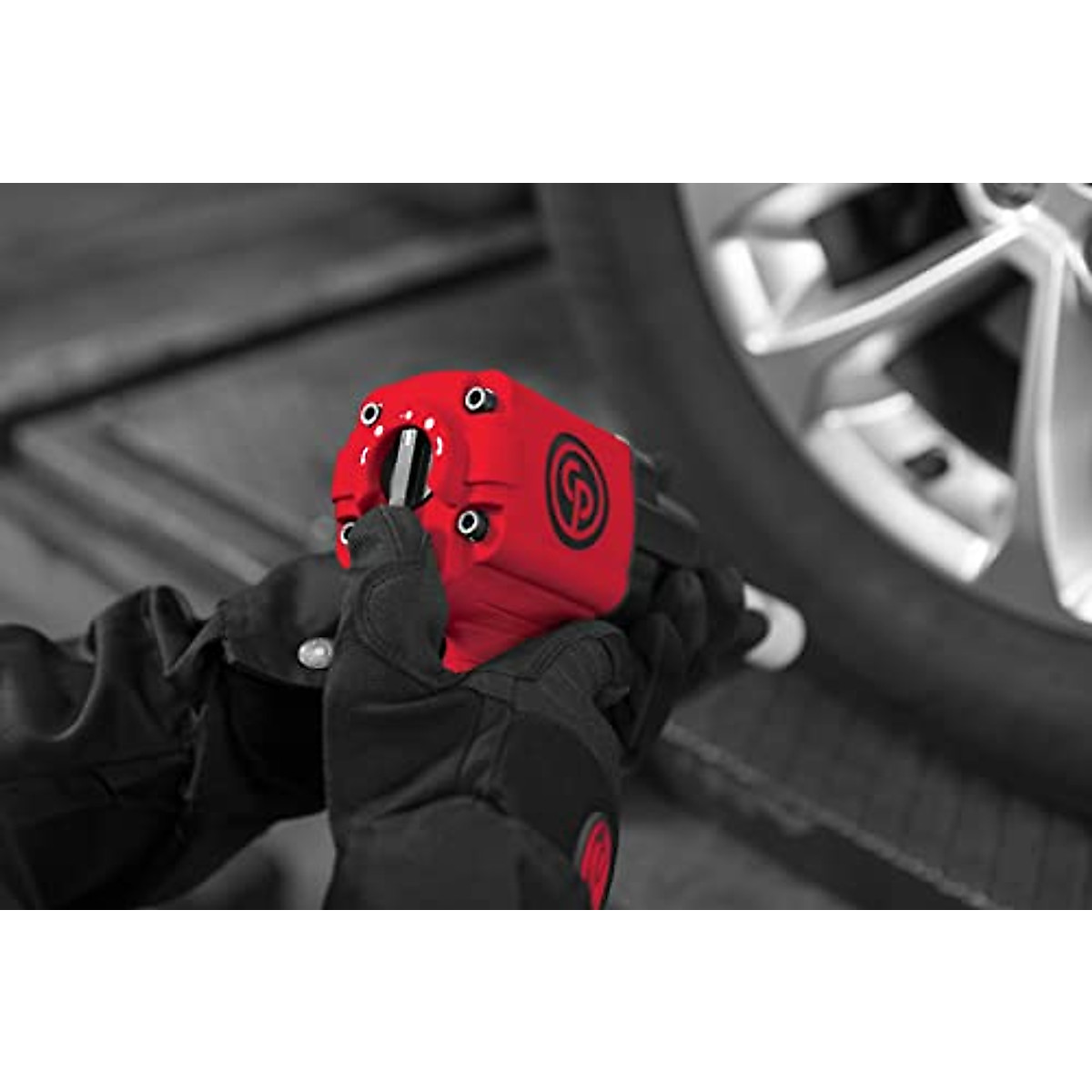 Chicago Pneumatic CP7741 Air Impact Wrench (1/2 Inch), Air Impact Gun Industrial Repair & Assembly Tool, Pistol Handle, Twin Hammer, Max Torque Output 715 ft. lbf/970 Nm, 10000 RPM