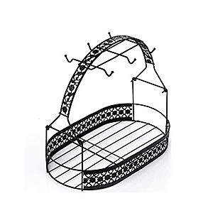 STRAW Black kitchen Rack，Over the Sink Dish Drying Rack, Large Premium Stainless Steel Dish Rack with Utensil Holder Hooks for Kitchen Counter Non-slip