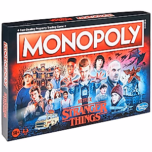 Monopoly: Netflix Stranger Things Edition Board Game for Adults and Teens Ages 14+, Game for 2-6 Players, Inspired by Stranger Things Season 4, Multicolor