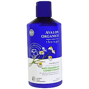 Avalon Organics Anti-Dandruff Shampoo and Anti-Dandruff Conditioner Bundle With 2% Salicylic Acid, Aloe Vera, Tea Tree, Chamomille and Essential Oils, 14 fl. oz. each