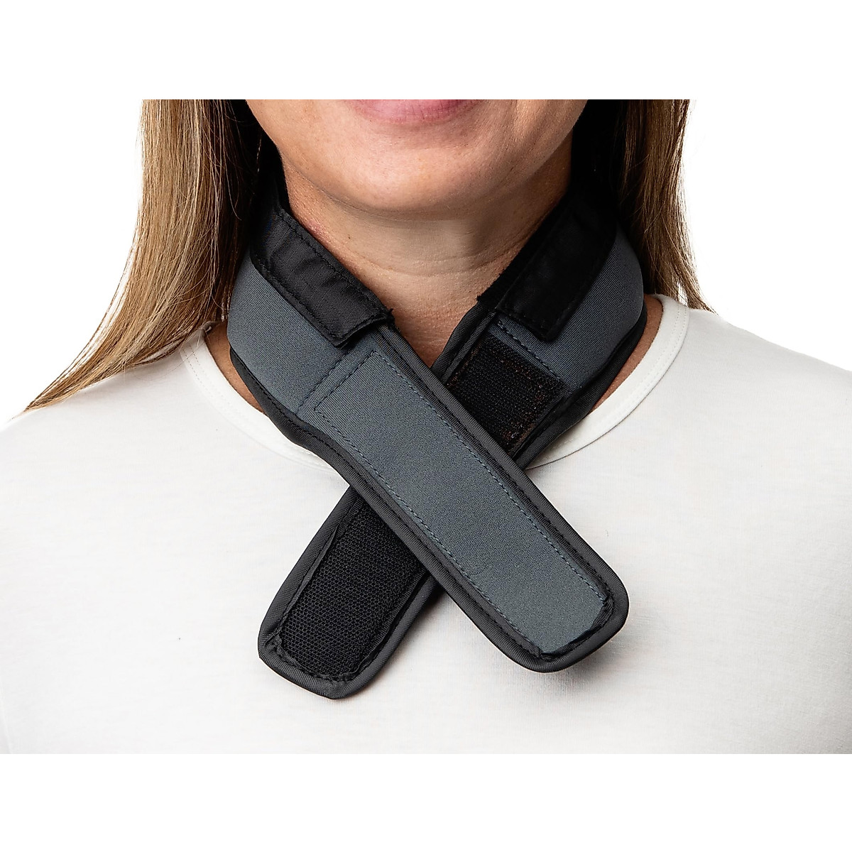 FlexiFreeze Cooling Collar - Neck Cooling Ice Wrap, Charcoal