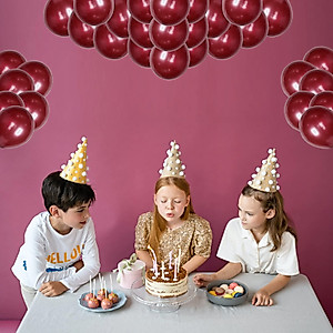 Gadeja 50Pcs Burgundy Latex Balloons Kit For Women Party Decoration, 5 inch Wine Red Balloons Set For Birthday Party Supplies, Wedding, Girl’s Party, Baby Show, Child Birthday, Bachelorette Party