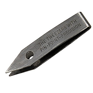 Uncle Bill's Sliver Gripper Tweezers Black Oxide Steel w/Keychain Clip (2-Pack)