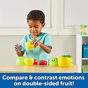 Learning Resources Big Feelings Nesting Fruit Friends, 9 Pieces, Ages 18+ Months, Social Emotional Learning Toys, Sensory Toys, Speech Therapy Materials