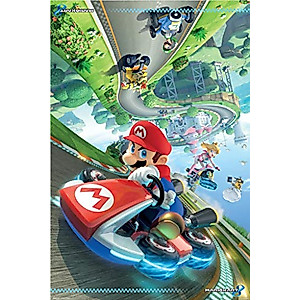 Pyramid America Mario Kart 8 Video Game Gaming Cool Wall Decor Art Print Poster 24x36