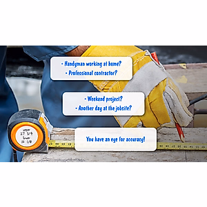 Cyclops Erasable Scratch Pads for Tape Measure, Construction, Woodworking Tool - 5 Pads - Write Measurements & Notes - Great Stocking Stuffer, Gift for Men & Women