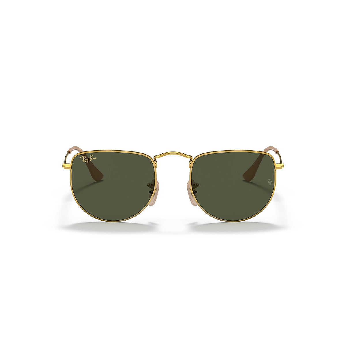 Ray-Ban RB3958 Elon Round Sunglasses, Legend Gold/Green, 50 mm