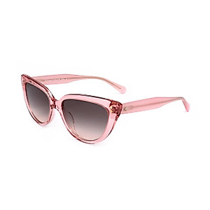 Kate Spade New York Women's Modern Cat Eye/Butterfly Sunglasses, Pink, 53