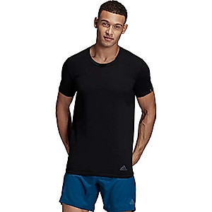 adidas Men's Rise Up N Run Running Tee, Black, Small