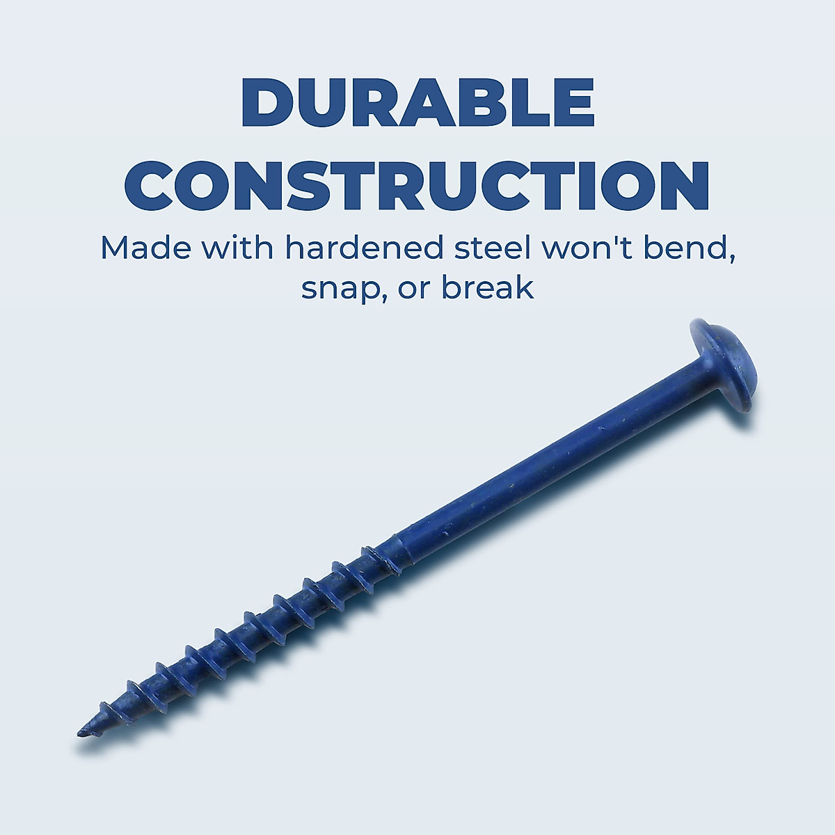 Kreg SML-C250B-250 Blue-Kote Weather Resistant Pocket Hole Screws, 2 1/2 inch, 8 Coarse, Washer Head, 250 Count