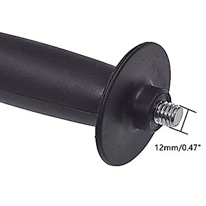 XMHF 12mm Dia Thread Plastic Angle Grinder Sander Handle Tool Black 2Pcs
