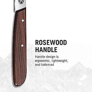 Victorinox Rosewood Paring Knife - Premium Kitchen Knife for Home Essentials - Cooking Knife Cuts Fruits & Vegetables with Ease - Wood Handle, 3.25"