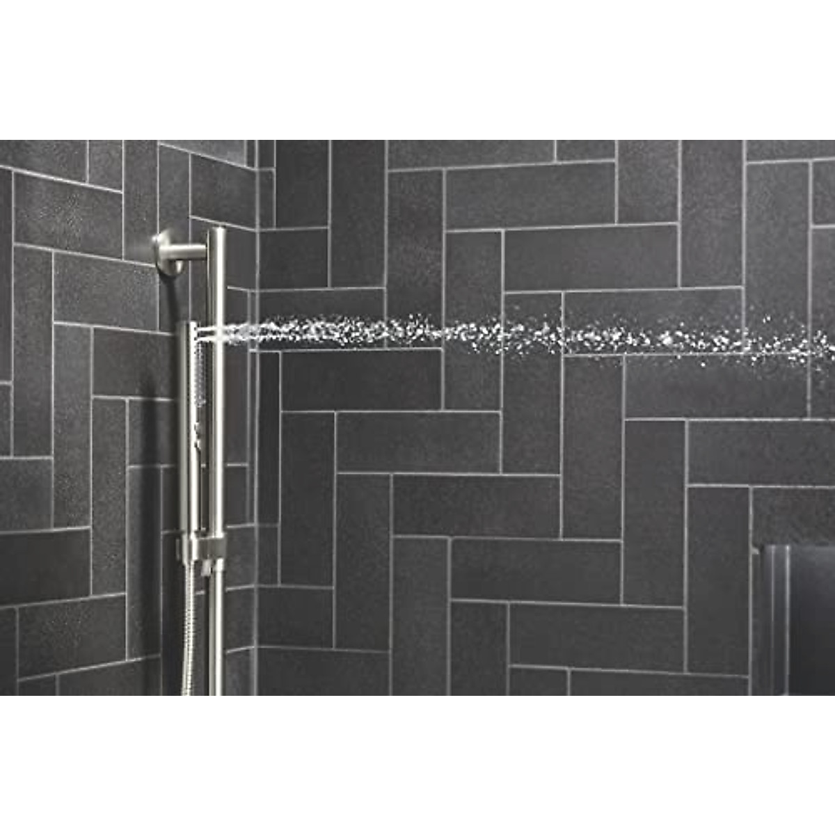 KOHLER 21335-BN Shift + Round Two-Function Handshower, Handheld Showerhead with 2 Spray Settings, 2.5 GPM, Vibrant Brushed Nickel