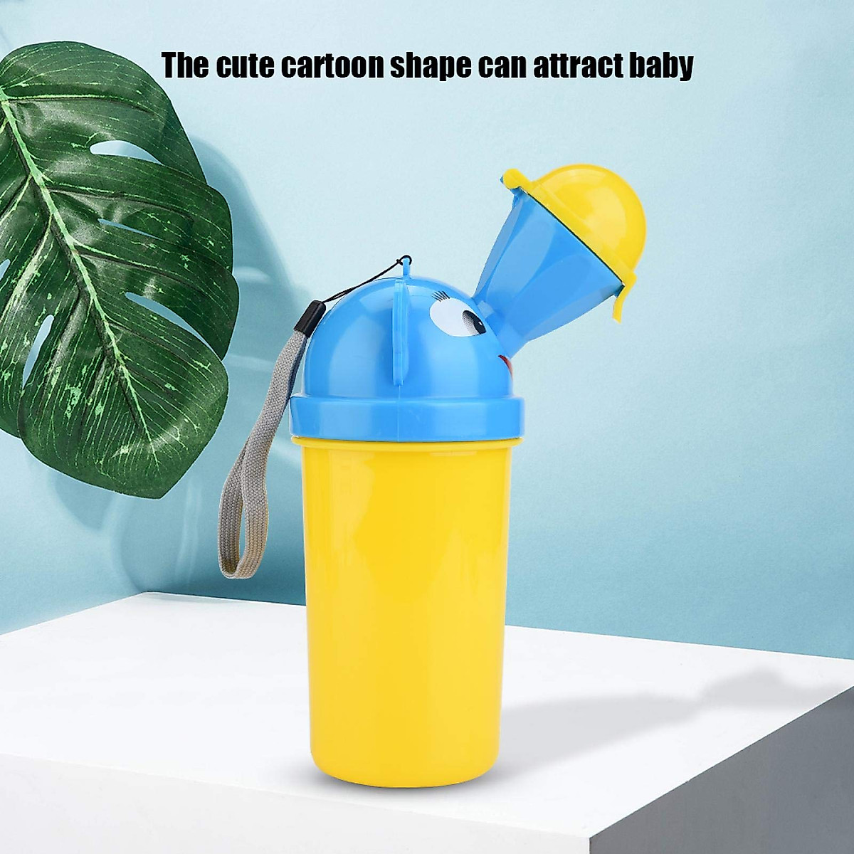 Pee Bottles, Reusable Upgrade Portable Urinal Potty, Baby for Baby Kids Car Travel Pee Training(Yellow, Prince)