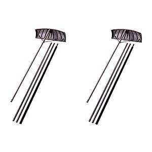 Suncast Snow Removal Shovel Roof Rake 21' Reach with 24" Blade (2 Pack)