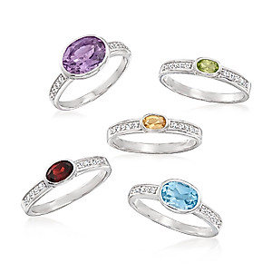 Ross-Simons 4.75 ct. t.w. Multi-Stone Jewelry Set: 5 Rings in Sterling Silver. Size 9