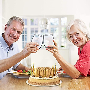 JUWNMANT Retirement Gifts for Women, A WISE WOMAN ONCE SAID I'm Outta here AND SHE LIVED HAPPILY EVER AFTER Stemless Wine Glasses, Funny Resignation Gifts for Colleagues, Funny Wine Glasses for Women