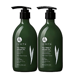 Luseta Tea Tree Shampoo & Conditioner Set 16.9oz each and Tea TreTea Tree Oil Body Wash with Mint 16.9oz
