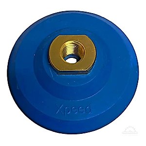 4 Rubber Backer Pad Hook and Loop Backing Pad for Angle Grinder Polishing Pads Blue