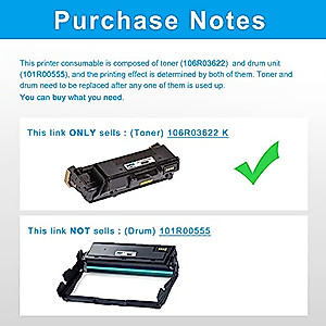 LCL Compatible Toner Cartridge Replacement for Xerox WorkCentre 3335 3345 Phaser 3330 8500 Pages 106R03620 106R03621 106R03622 WorkCentre 3335 3345 3345VDNi 3330DNi 3335DNi 3345DNi (1-Pack Black)