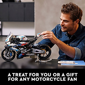 LEGO Technic BMW M 1000 RR 42130 Motorcycle Model Kit for Adults, Build and Display Motorcycle Set with Authentic Features, Motorcycle Gift Idea
