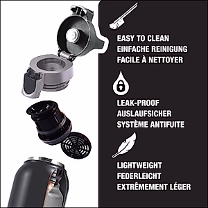 SIGG - Thermo Flask Hot & Cold ONE - Insulated Water Bottle - Tea Filter - Leakproof - BPA-Free - Stainless Steel - 17Oz