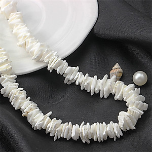 2/3 Pcs Puka Shell Necklace for Men Surfer Necklace Mens Beaded Necklaces Outer Banks White Necklace for Women Colorful Summer Seashell Choker Black Beach Necklaces set Coconut Shell Hawaiian