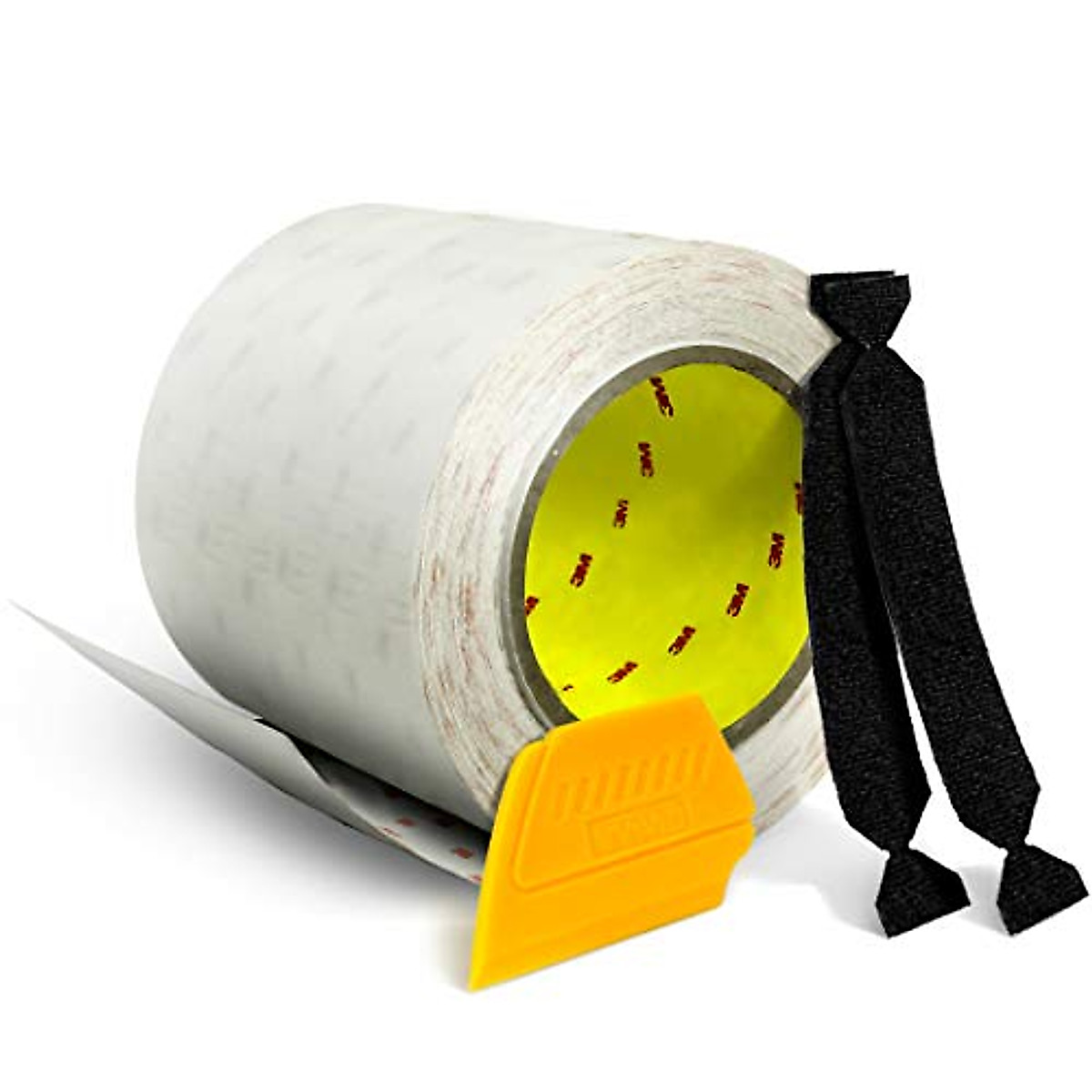 VViViD 3M Clear Paint Protection Vinyl Film 4 Inch Wide Choose Your Size Including Tools (4 Inch x 72 Inch)